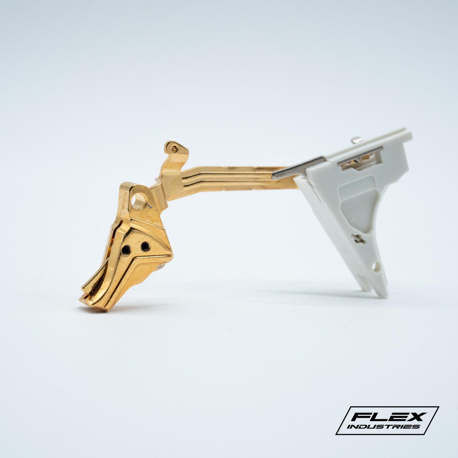 Rambo Flex White on Gold Trigger - Flexindustries